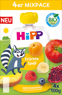 HiPP Quetschie Hippis Mix-Pack ab 1 Jahr (4x100 g), 400 g dauerhaft günstig online kaufen | dm.de
