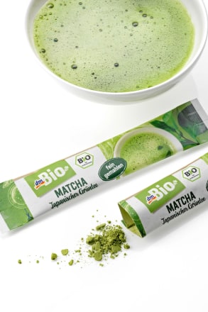 dmBio Grüner Tee, Matcha Sticks, japanischer Grüntee (10 x 2 g), 20 g ...