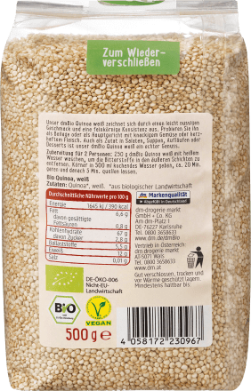dmBio Quinoa, 500 g dauerhaft günstig online kaufen | dm.de
