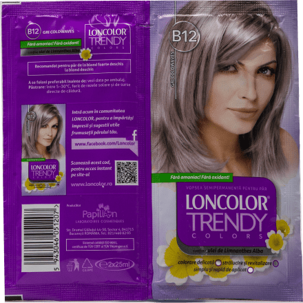 LONCOLOR TRENDY Vopsea semipermanentă gri B12, 1 buc cumpără permanent ...