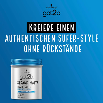 Schwarzkopf got2b Matt-Paste strand matte, 100 ml dauerhaft günstig ...