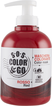 ALAMA PROFESSIONAL SOS Color&Go maschera colorata rosso, 300 ml ...