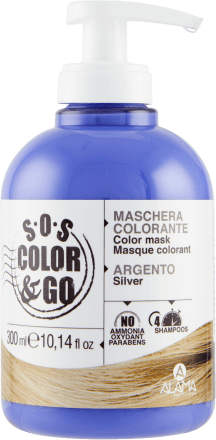 ALAMA PROFESSIONAL SOS Color&Go maschera colorata argento, 300 ml ...