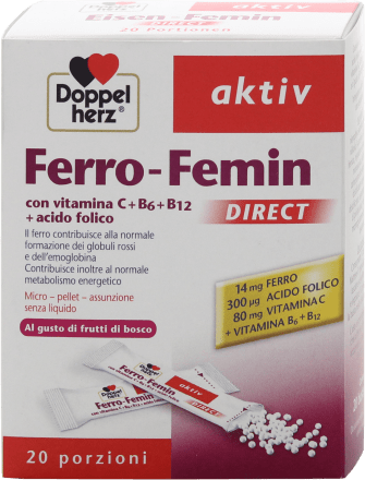 Doppelherz Ferro - Femin DIRECT aktiv, 20 pz Acquisti online sempre ...