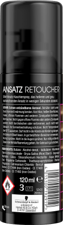Syoss Ansatz Retoucher Kaschierspray Dunkelbraun, 120 ml dauerhaft ...