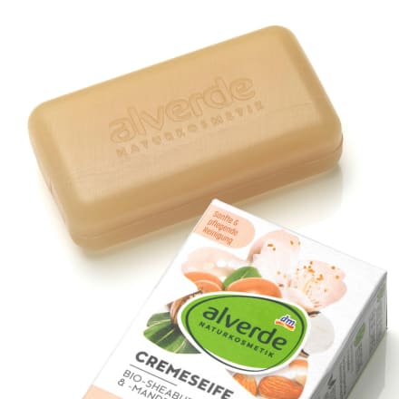 alverde NATURKOSMETIK Cremeseife Bio-Sheabutter, Bio-Mandelmilch, 100 g ...