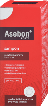 Asebon Šampon za krepitev, obnovo in rast las, 200 ml | dm.si