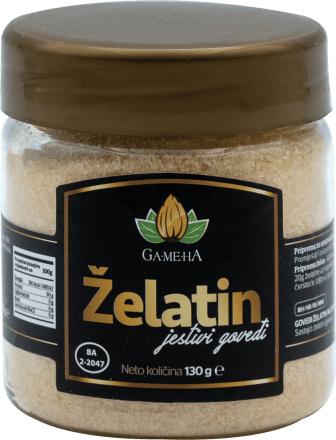 Gameha Želatin goveđi, 130 g kupujte online po uvijek povoljnim ...