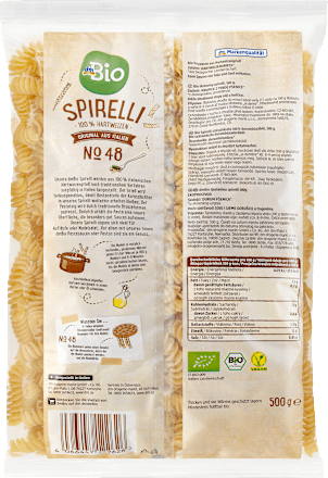 dmBio bio těstoviny spirelli, 500 g | dm.cz