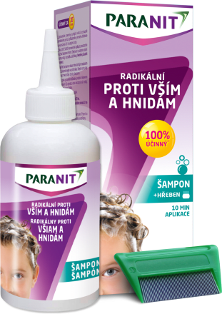 Paranit šampon na vlasy proti vším a hnidám + hřeben, 200 ml | dm.cz