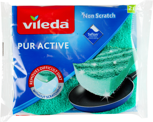 vileda PUR ACTIVE - sunđer za pranje posuđa, 2 kom povoljna online ...
