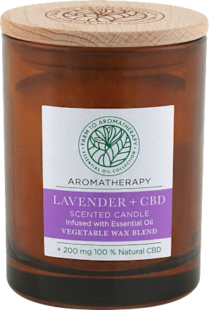 GALA Duftkerze im Glas Aromatherapy Lavender + CBD, 1 St dauerhaft ...