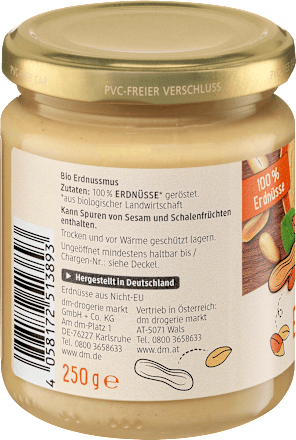 dmBio Pasta od kikirikija, 250 g kupujte online po uvijek povoljnim ...