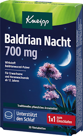 Kneipp Baldrian Nacht, 700mg Tabletten, 30 St dauerhaft günstig online ...