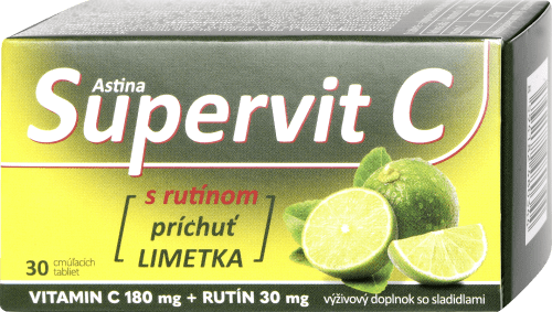 astina pharm Supervit C s rutinem Limetka, 30 ks | dm.cz