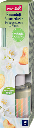 Profissimo Duftstäbchen Raumduft Sommerliebe Jasmin & Pfirsich, 90 ml ...