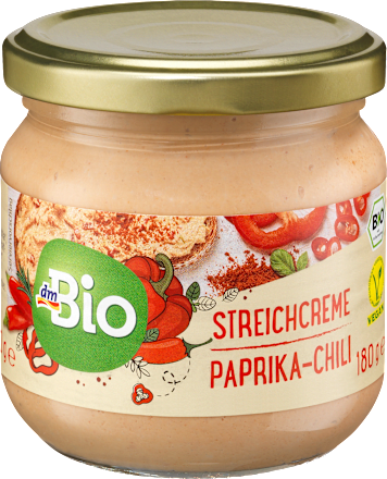 dmBio Bio veganski namaz s papriko in čilijem, 180 g | dm.si