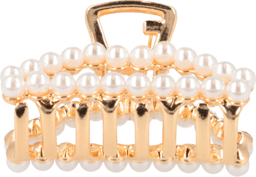 ebelin skřipec do vlasů, zlatý s perlami, 1 ks | dm.cz