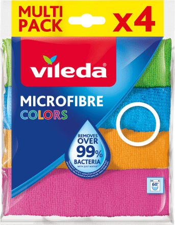 vileda Микрофибърни кърпи Colors, 4 бр. Пазарувай трайно изгодно онлайн