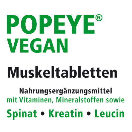 Madaus & Lauscher Popeye vegane Muskeltabletten 60 St, 106 g dauerhaft ...
