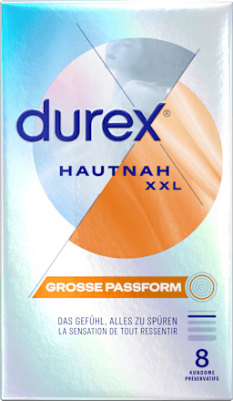 Durex Kondome Hautnah XXL, Breite 60mm, 8 St dauerhaft günstig online kaufen | dm.de