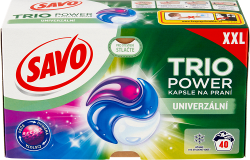 SAVO univerzální prací kapsle Trio Power XXL, 40 PD Nakoupit výhodně ...