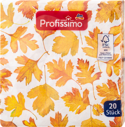 Profissimo Servietten Blätter, 20 St | dm.at
