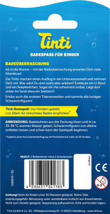 Tinti Kinder Badezusatz Badeüberraschung, 2 St dauerhaft günstig online ...