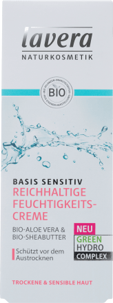 lavera Gesichtscreme Basis Sensitiv Reichhaltig, 50 ml dauerhaft günstig online kaufen | dm.de