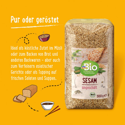 dmBio Saaten, Sesam, ungeschält, 500 g dauerhaft günstig online kaufen ...