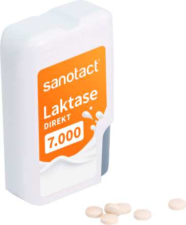 sanotact Laktase 7000 Direkt Mini Tabletten 90 St, 7,1 g dauerhaft ...