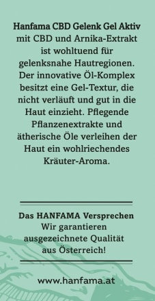 Hanfama CBD Gelenk Gel Aktiv, 50 ml dauerhaft günstig online kaufen | dm.de