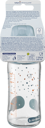 babylove Babyflasche Weithals aus Glas, Blau , von Geburt an, 240ml, 1 St dauerhaft günstig ...