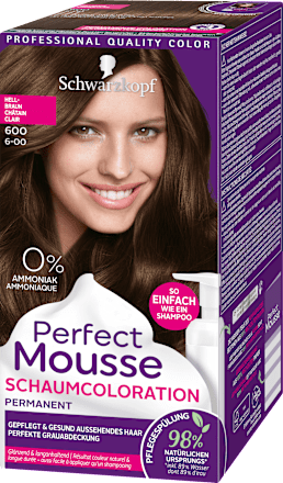 Schwarzkopf Perfect Mousse Permanente Schaumcoloration - Nr. 600 ...