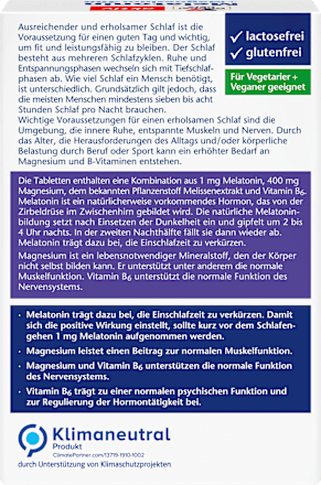 Doppelherz Melatonin aktiv + Magnesium 400, 39 g dm Dauerpreis: Immergünstig einkaufen | dm.at