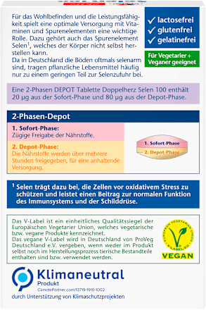 Doppelherz Selen 100 2-Phasen Depot Tabletten, 45 St dm Dauerpreis ...