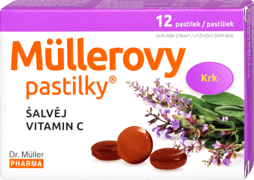 Dr. Müller PHARMA pastilky se šalvějí, 12 ks | dm.cz