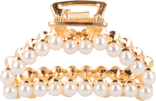 ebelin skřipec do vlasů, zlatý s perlami, 1 ks | dm.cz