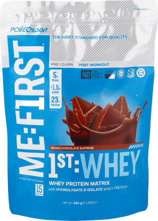 ME:F1RST 1st Whey proteinski prah s okusom švicarske čokolade, 454 g ...