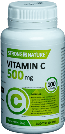 STRONG NATURE VITAMIN C 500mg tabete, 100 kom | dm.rs