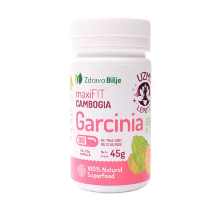 zdravo maxiFIT CAMBOGIA Garcinia u kapsulama, 90x0,5g, 90 kom | dm.rs