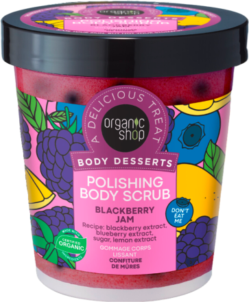 organic shop Piling za telo - kupina, 450 ml | dm.rs