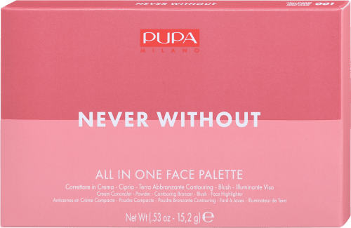 PUPA Paleta za ličenje obraza Never Without 01, 1 kos | dm.si