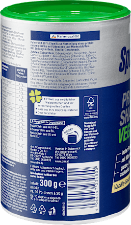 Sportness Proteinpulver Vanille Geschmack, vegan, 300 g dauerhaft ...