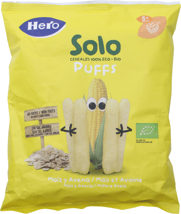 Hero Solo Snack Puffs mais e avena biologici, 25 g Acquista online a ...