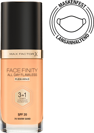 MAX FACTOR Foundation Face Finity All Day Flawless 3in1 Warm Sand 70 ...