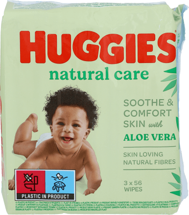Huggies Chusteczki Natural Care 3x56szt. 168 szt. kupuj w zawsze korzystnych cenach dm.pl