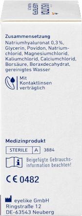 VISIOMAX Augentropfen mit 0,3% Hyaluron, ohne Konservierungsmittel, 10 ...