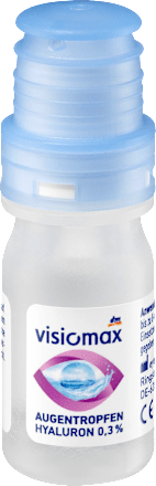VISIOMAX Augentropfen mit 0,3% Hyaluron, ohne Konservierungsmittel, 10 ...