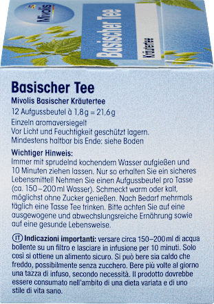 Mivolis Kräutertee, Basischer Tee (12 Beutel), 21,6 g dauerhaft günstig ...